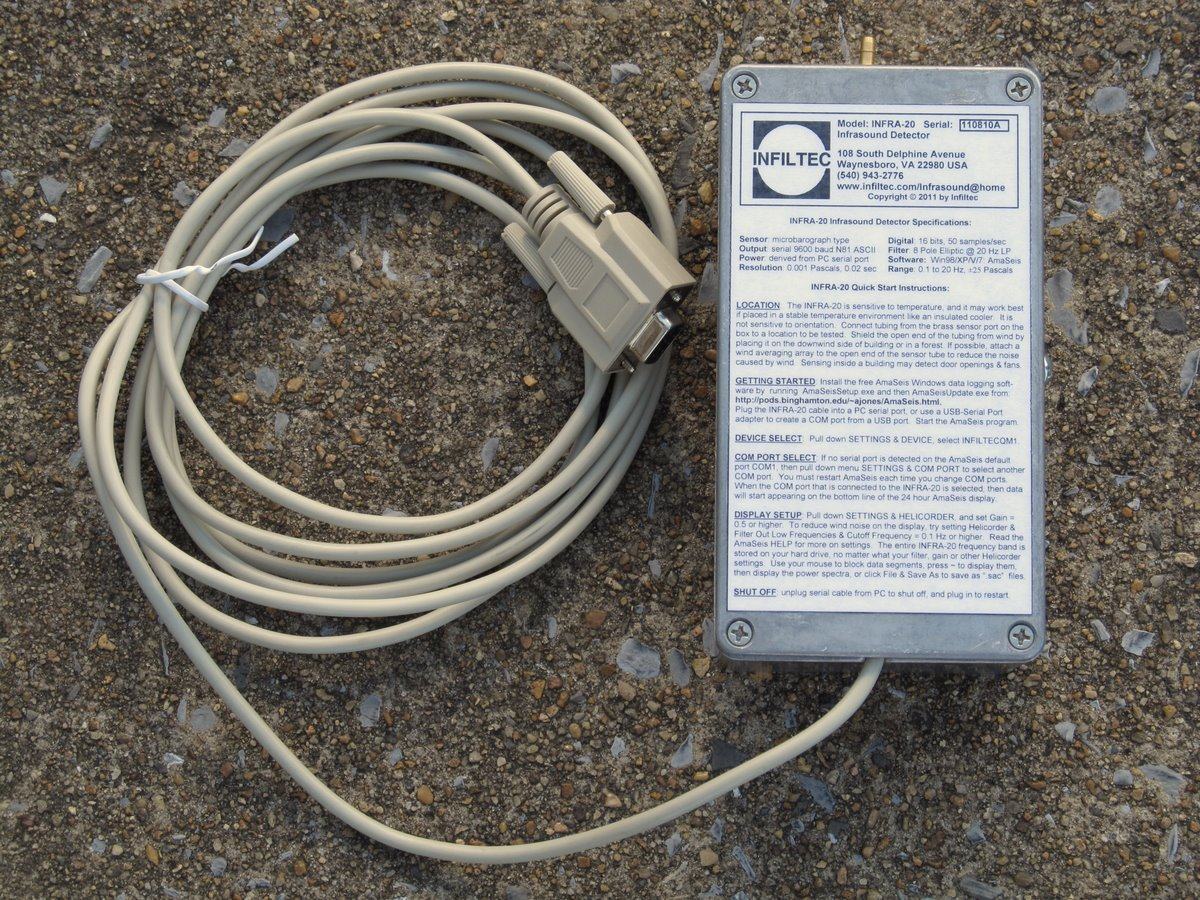 INFILTEC: The Inexpensive Infrasound Monitor Project. - simple ...